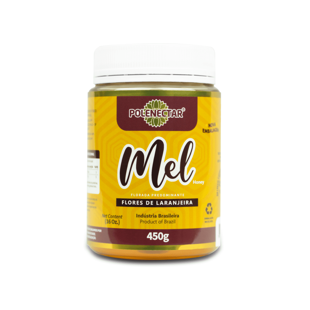 Mel PURO Flores de Laranjeira Polenectar® 450g – Apiário Polenectar